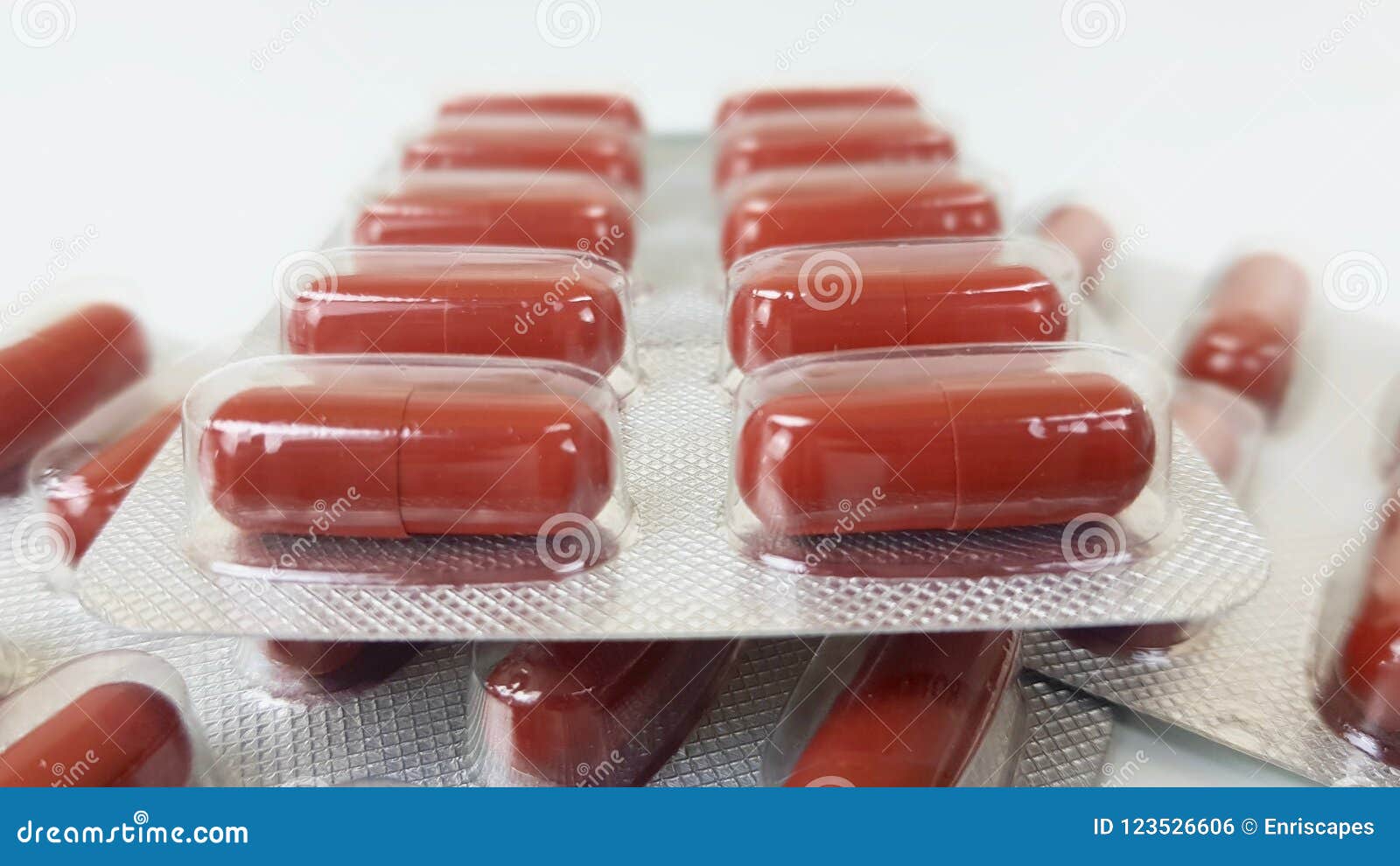Red capsules stock photo. Image of medicine, care, science - 123526606