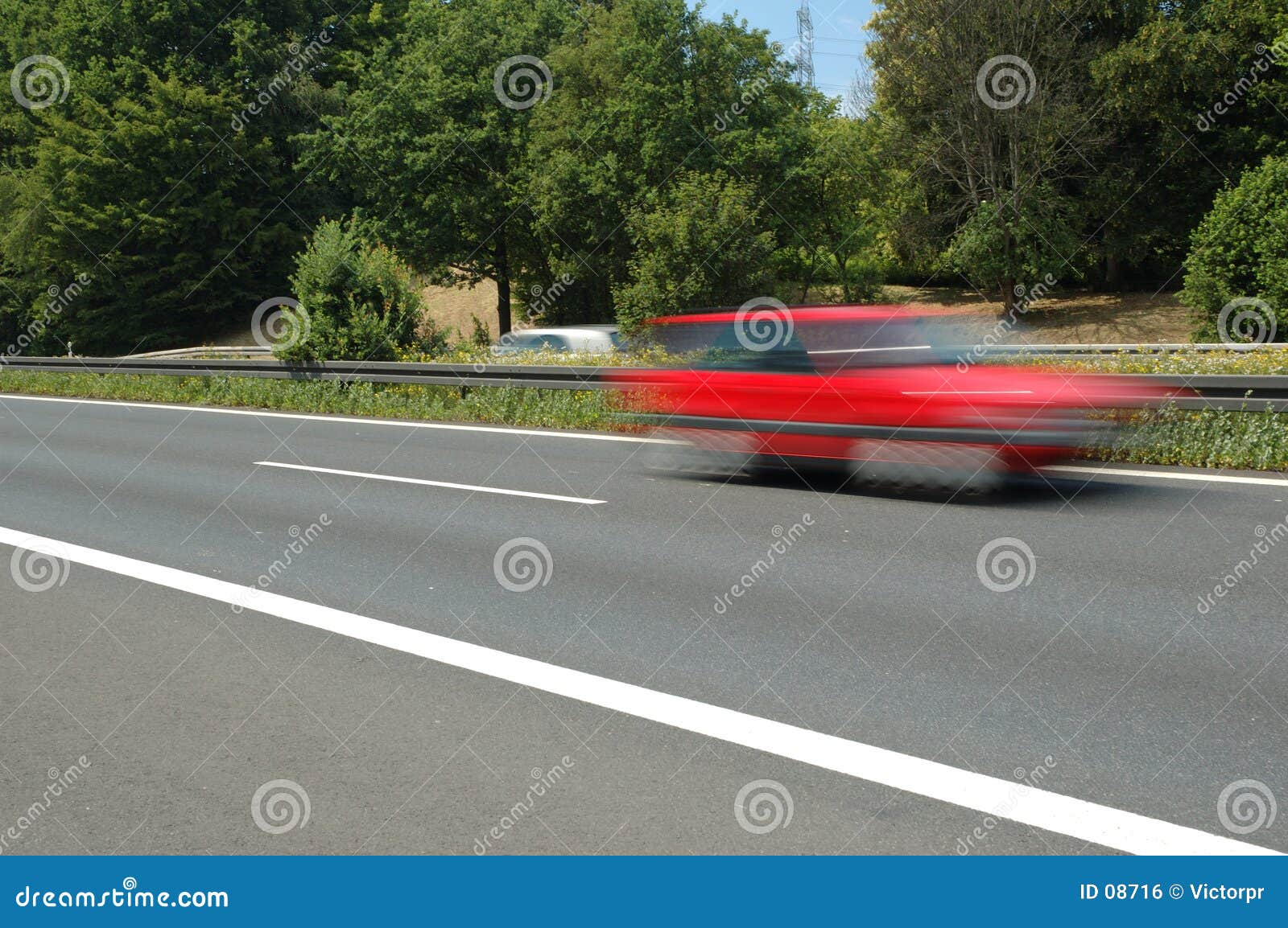 Red car stock photo. Image of road, auto, vacation, move - 8716