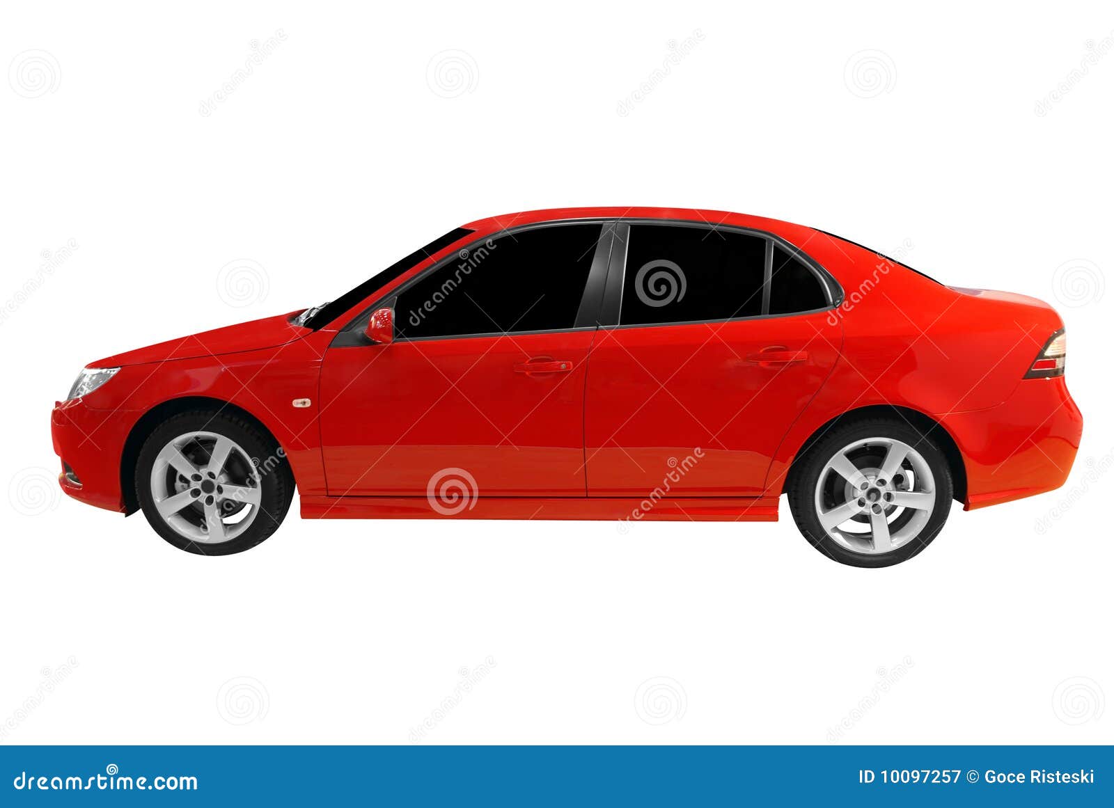 Red car stock image. Image of isolated, transport, vehicle - 10097257