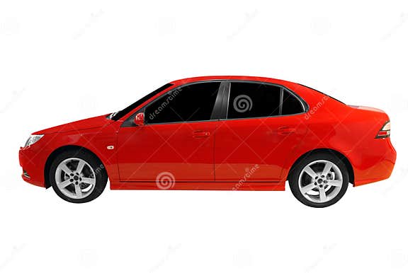 Red car stock image. Image of isolated, transport, vehicle - 10097257