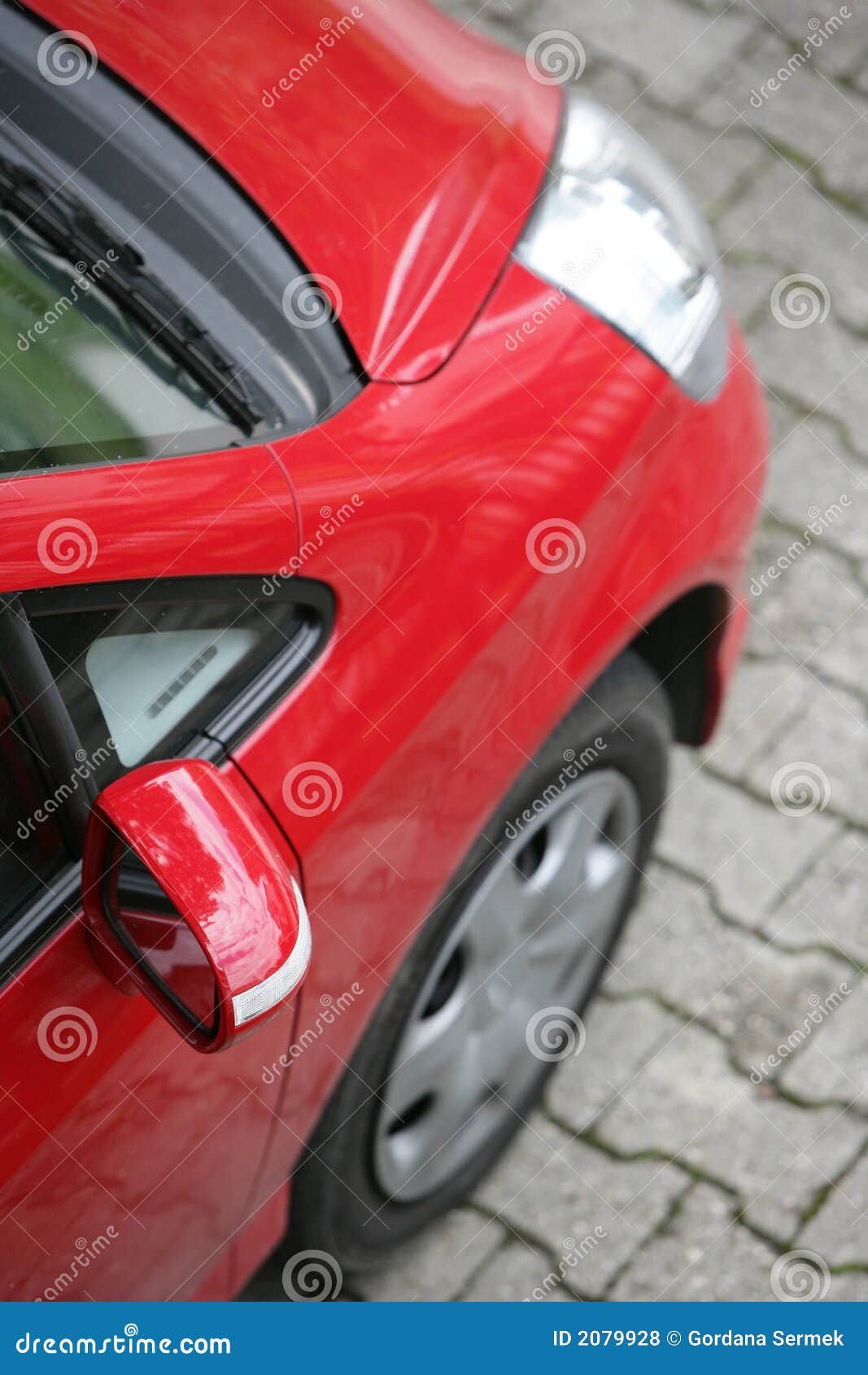 Red car stock photo. Image of paving, economical, minor - 2079928