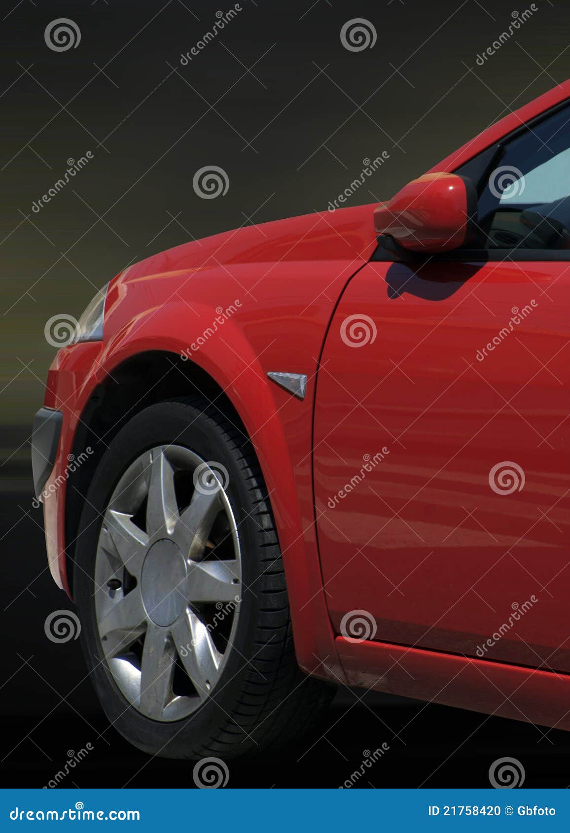 Red car stock photo. Image of style, mirror, gasoline - 21758420