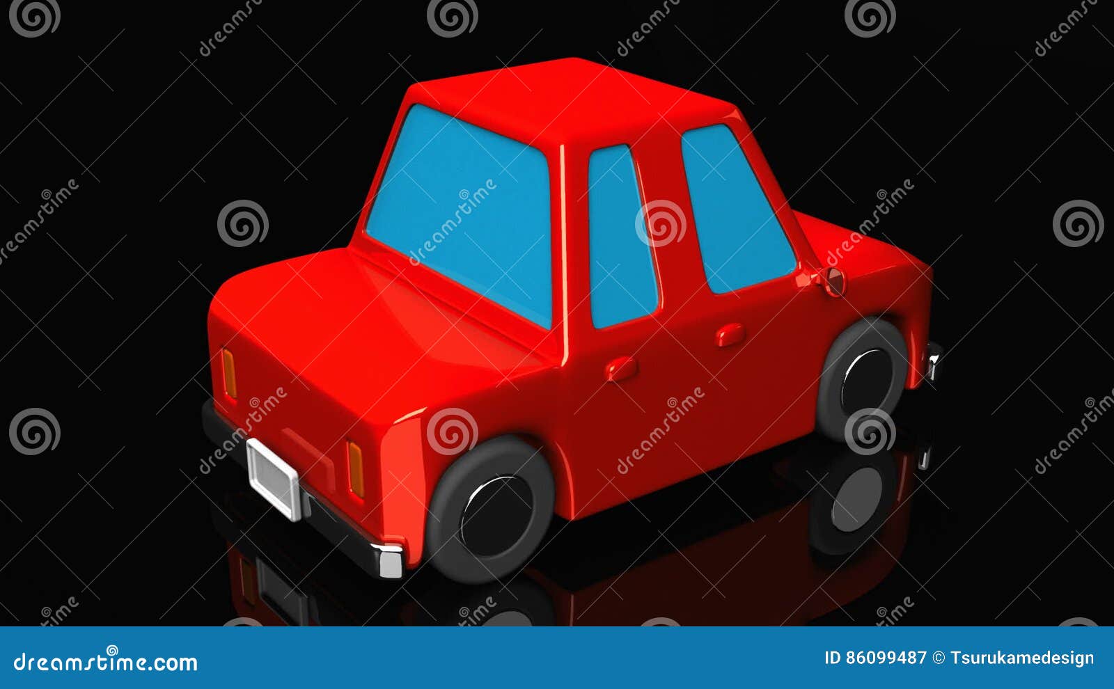 Red Car on Black Background Stock Video - Video of drive ...
