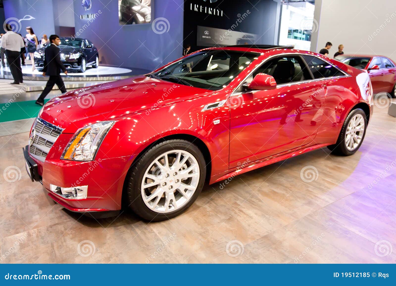 Red car Cadillac CTS editorial image. Image of transportation - 19512185