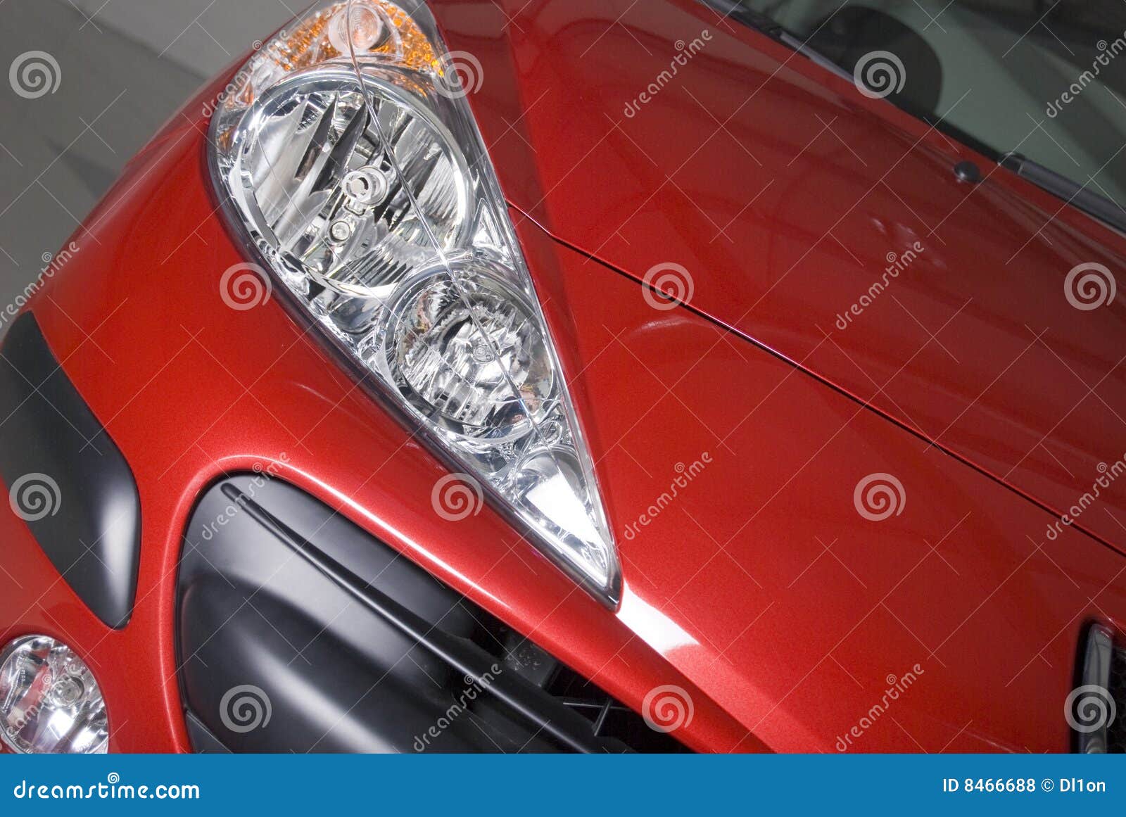 Red Car Front Light stock photo. Image of speed, black - 8466688