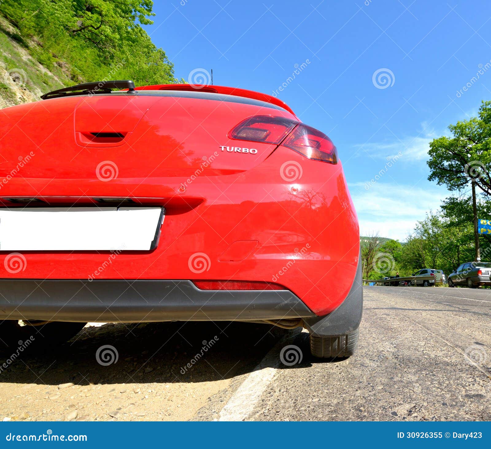 Red car stock image. Image of auto, render, elegant, dream - 30926355