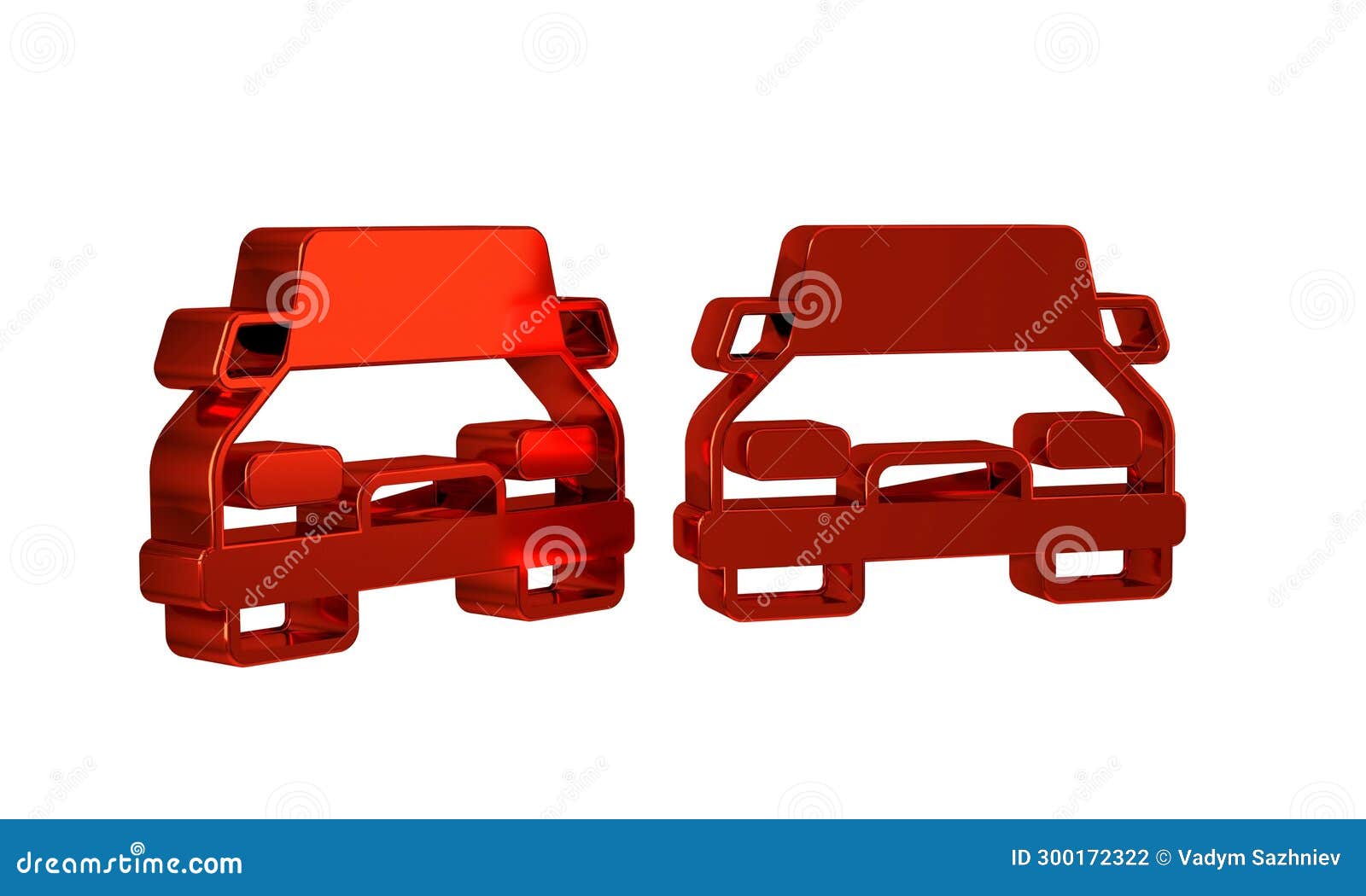 Red Car Icon Isolated on Transparent Background. Stock Illustration ...