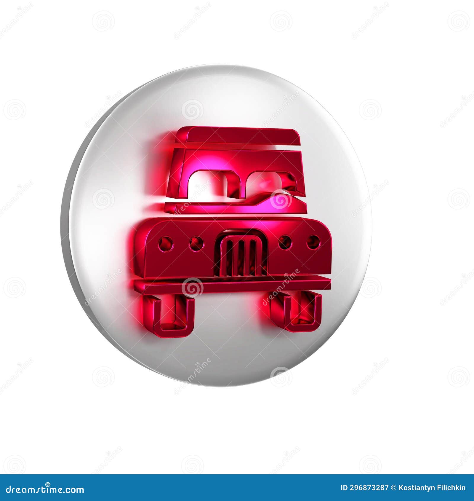 Beside View Of Silver Assult Rifle AR15 Model MK18 MOD1 Isolated On ...