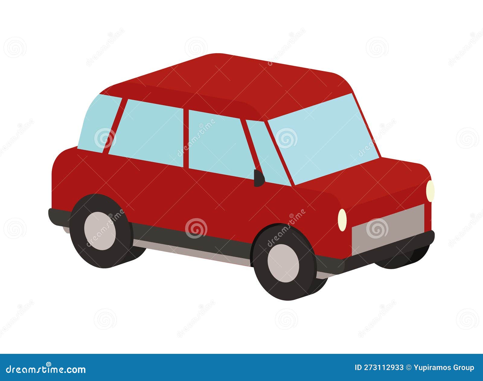 Red car icon stock vector. Illustration of transport - 273112933
