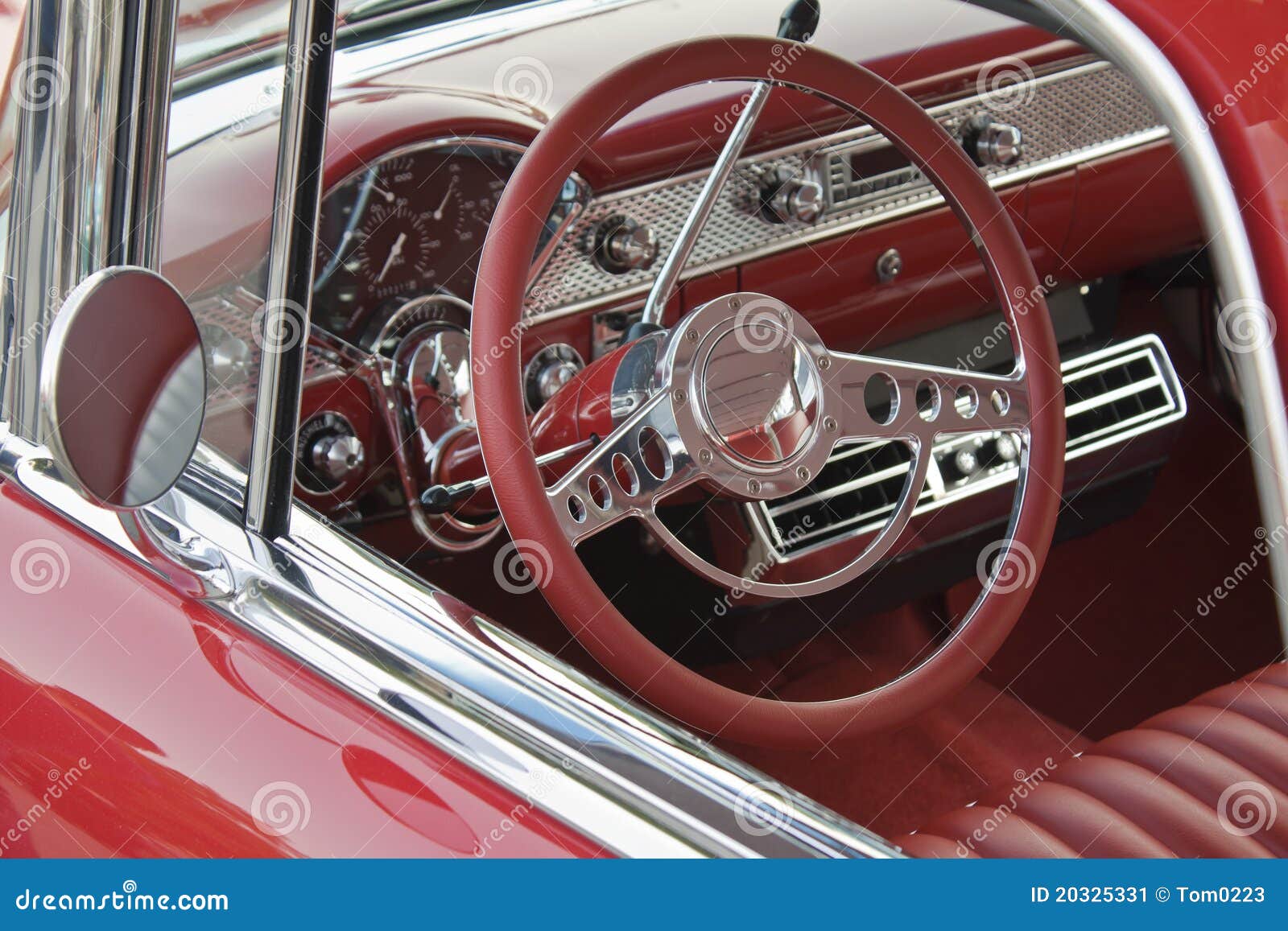 Red car Interior stock image. Image of automotive, passion - 20325331
