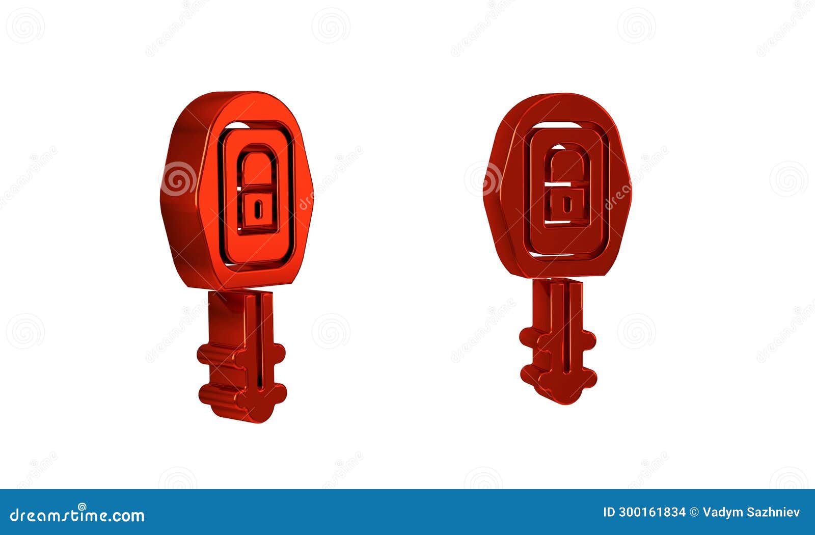 Red Car Key with Remote Icon Isolated on Transparent Background. Car ...