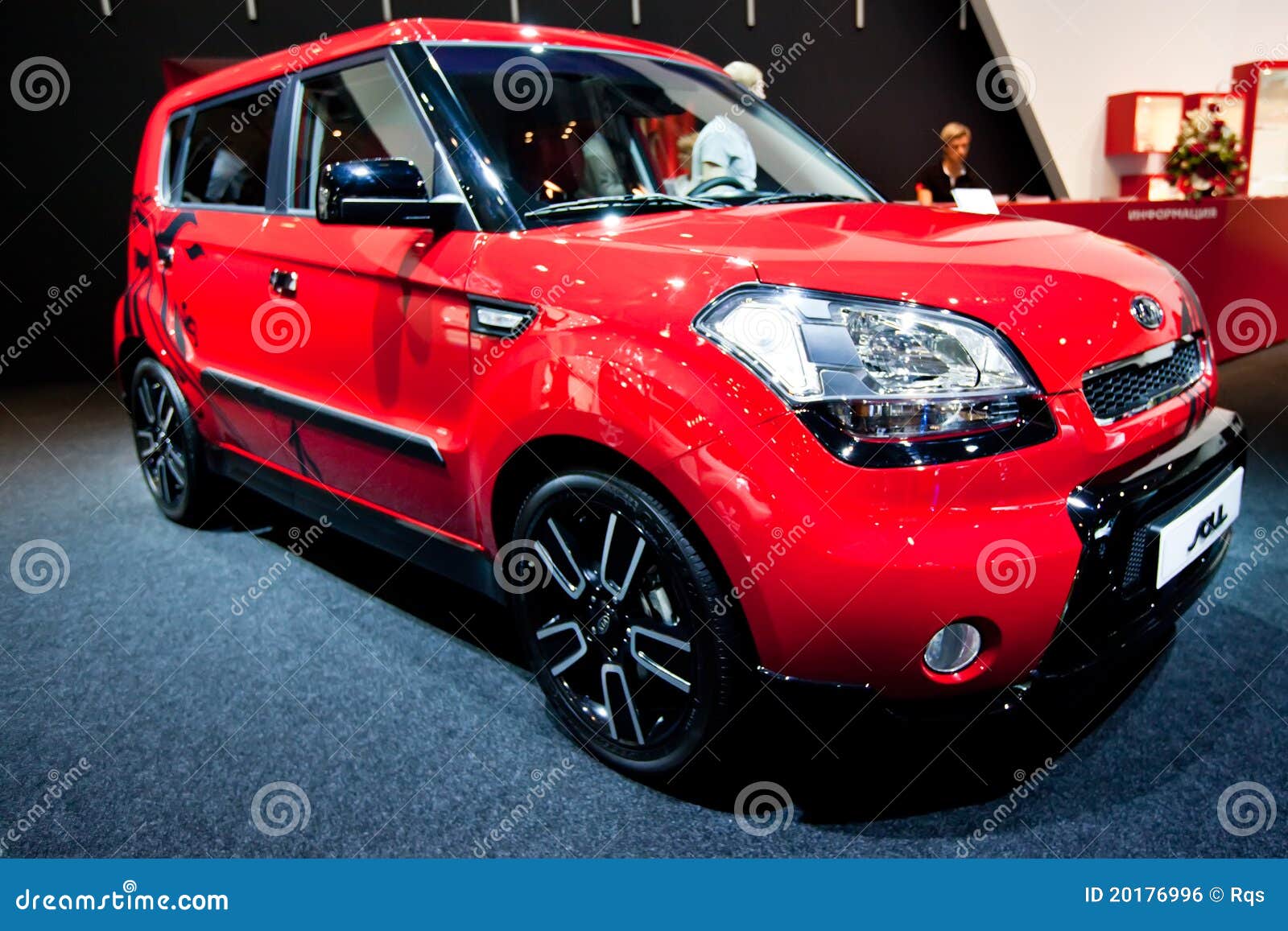 Red car Kia Soul editorial photo. Image of door, transport - 20176996