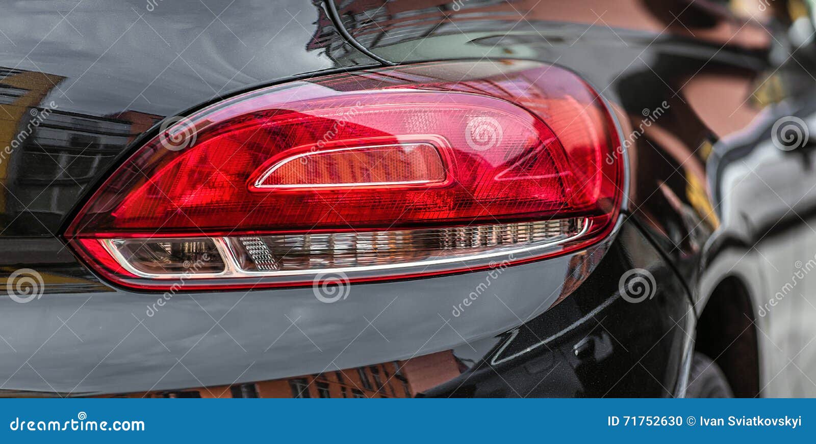 Red car Lights stock photo. Image of prestige, power - 71752630