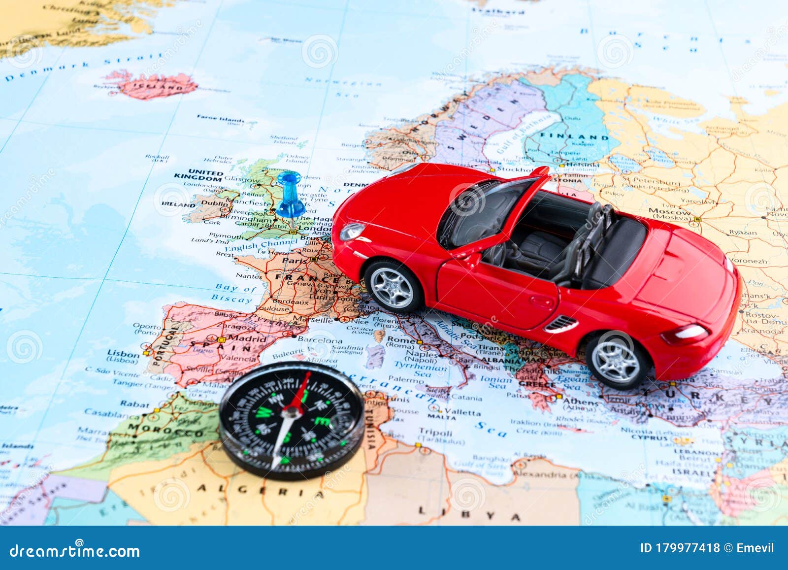 Above Car Europe Map Stock Photos - Free & Royalty-Free Stock Photos ...