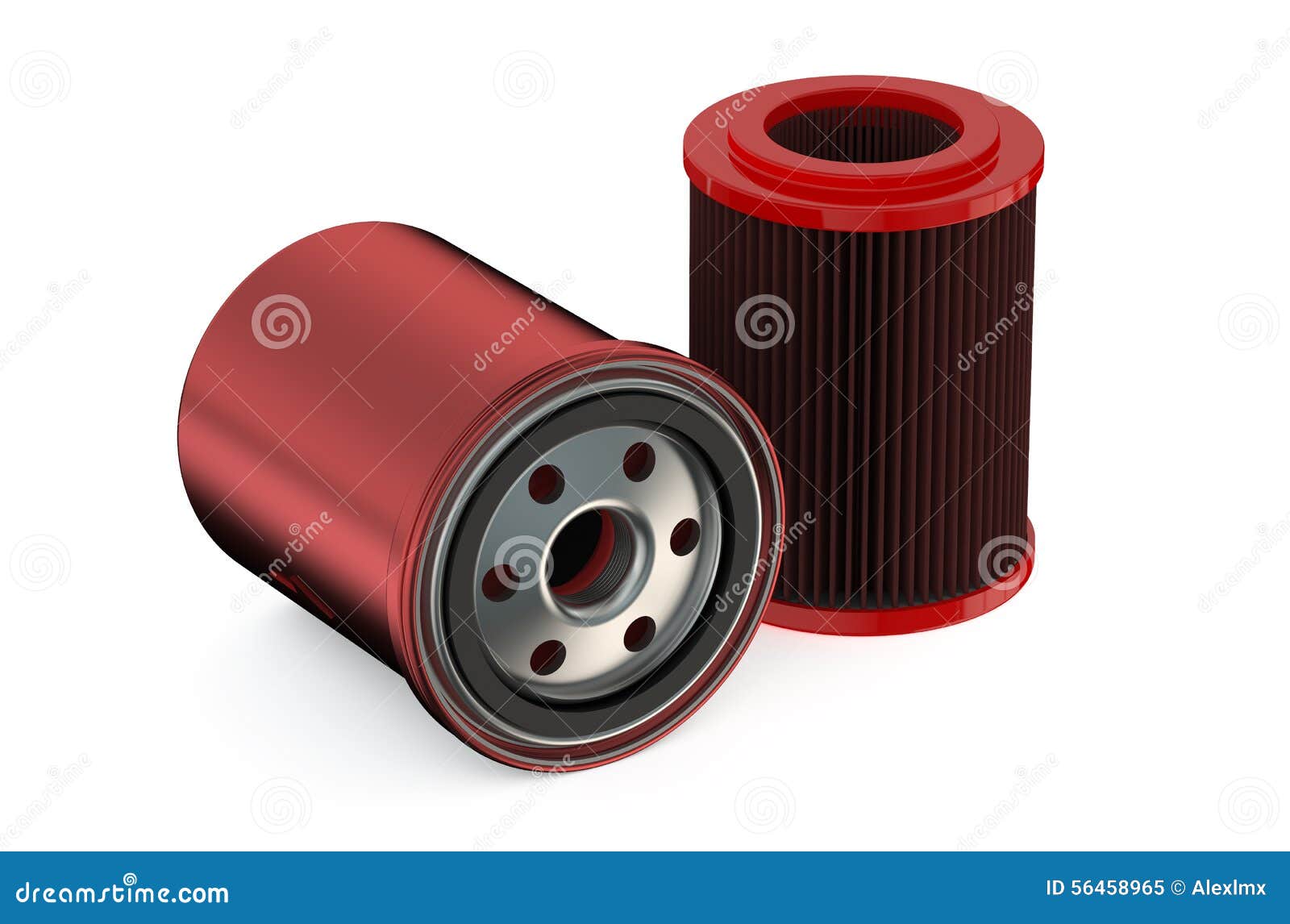 Red Car Oil filters stock illustration. Illustration of vehicle - 56458965