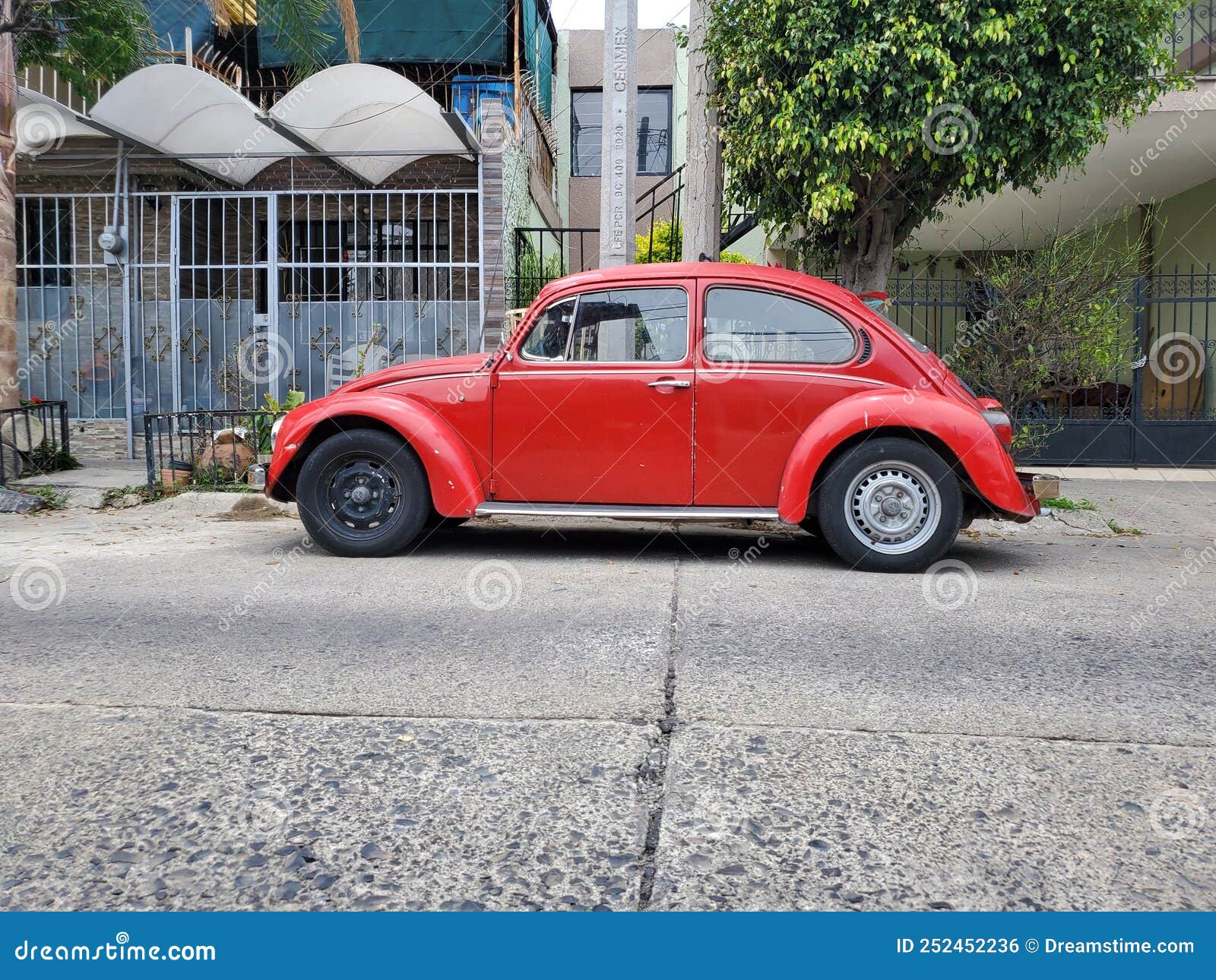 Red car editorial photo. Image of mexican, mexico, parked - 252452236