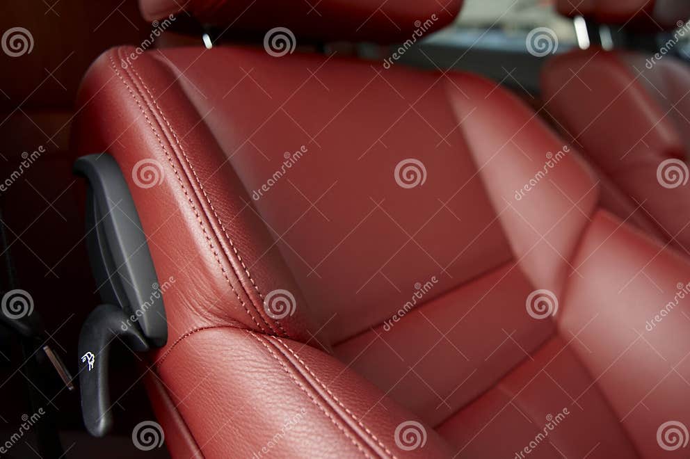 Red car seats stock image. Image of modern, automobile - 13715641