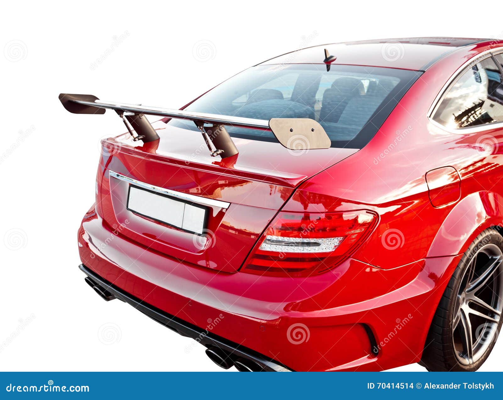 Red Car Spoiler Royalty-Free Stock Photography | CartoonDealer.com ...