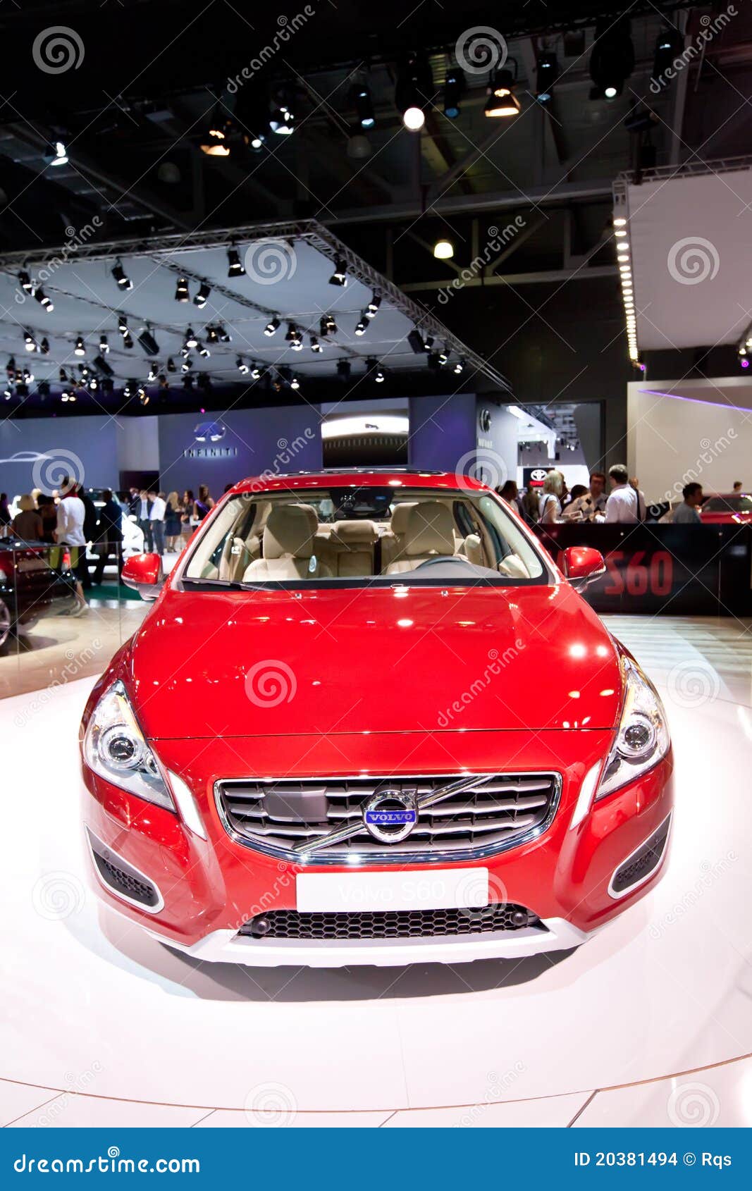 Red car Volvo c60 editorial stock image. Image of background - 20381494