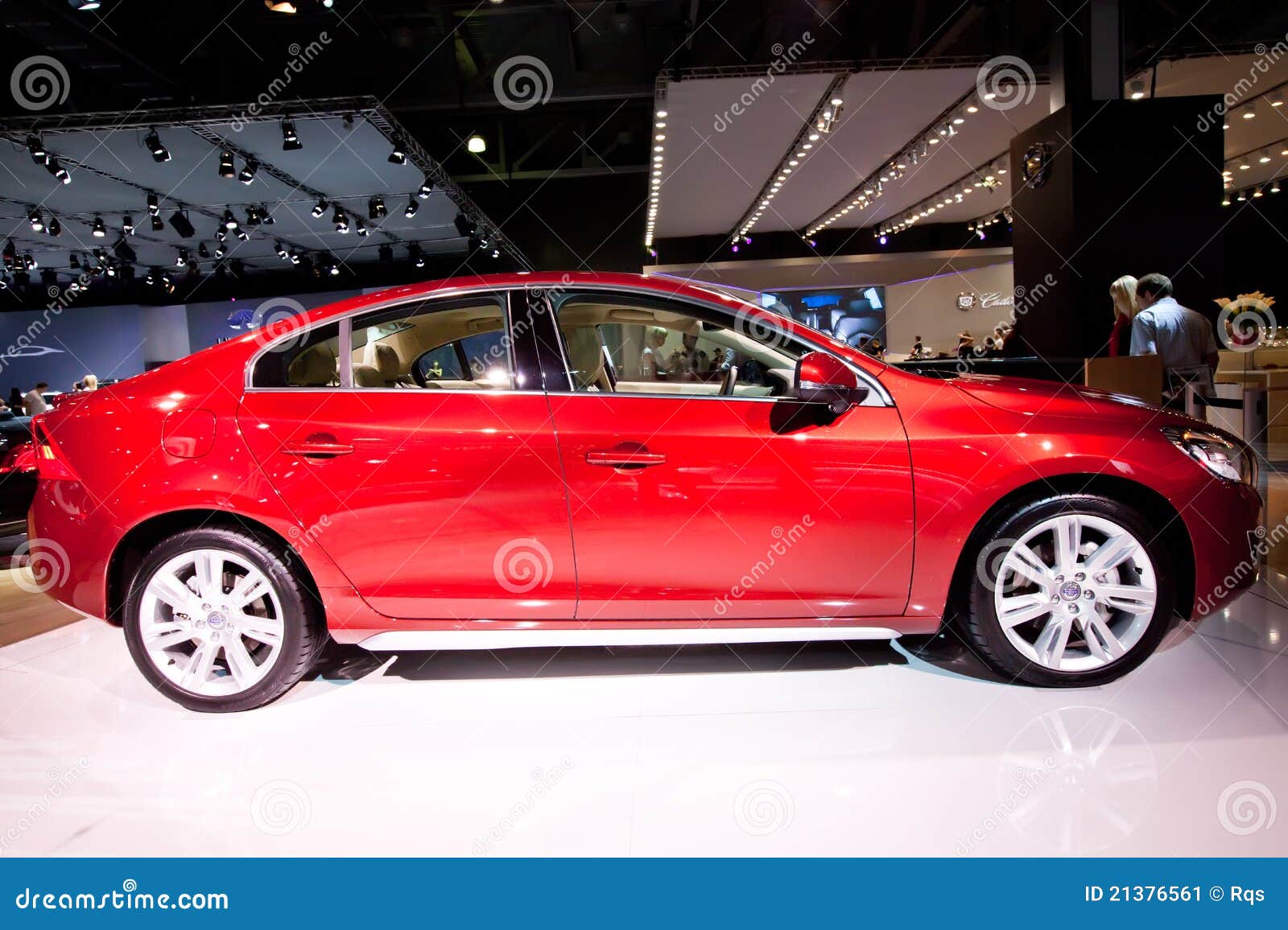 Red car Volvo c60 editorial photo. Image of wheel, disc - 21376561