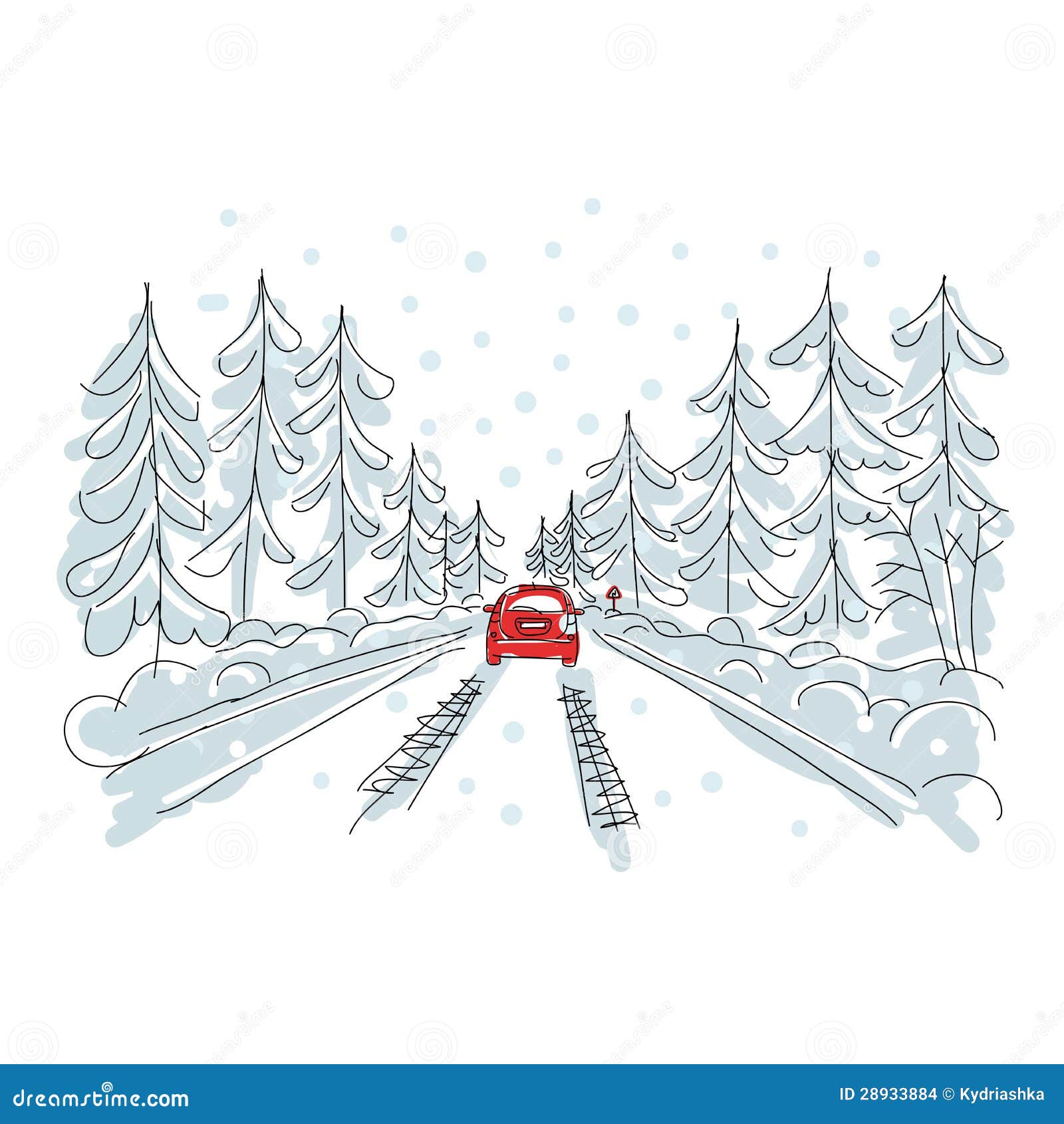 Winter Road Safety Ensured Efficient Snow Blower Clears Pathways Stock ...