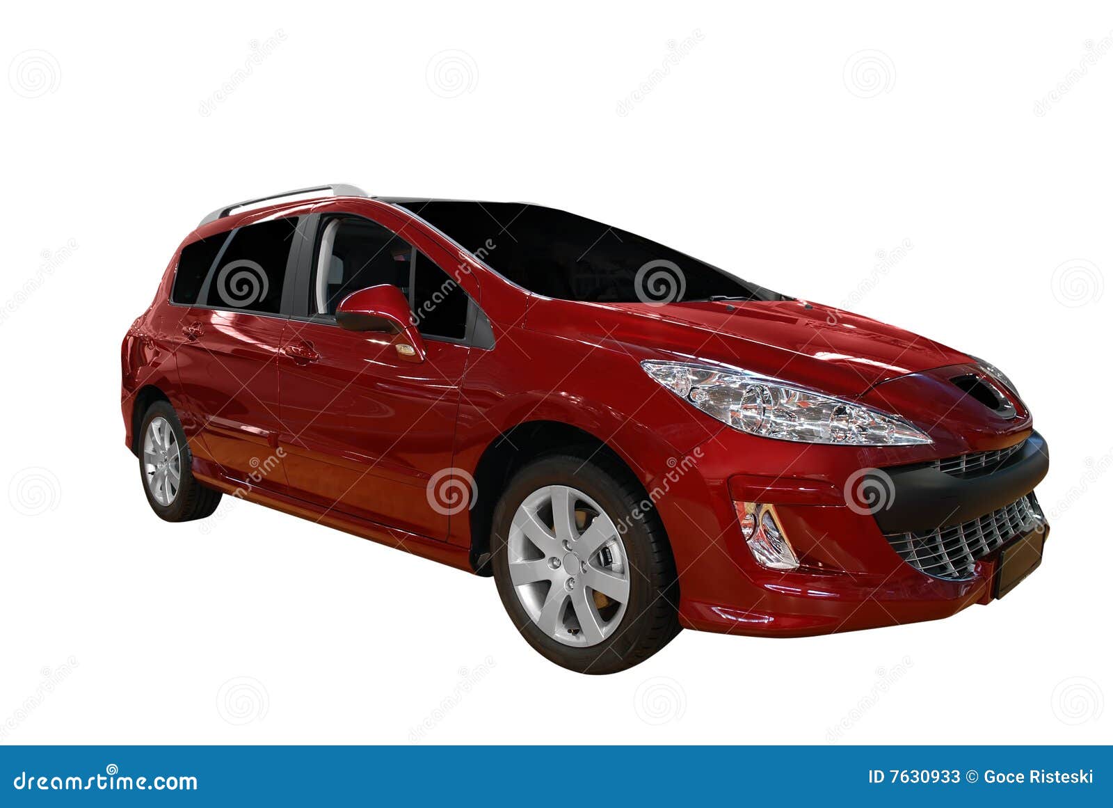 Red caravan car stock image. Image of camper, vehicle - 7630933