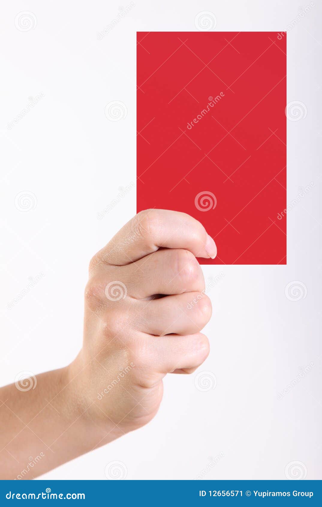 Red card stock image. Image of business, giving, football - 12656571