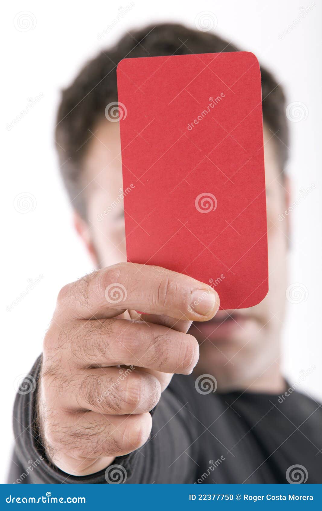 Red card stock photo. Image of male, referee, paper, metaphor - 22377750