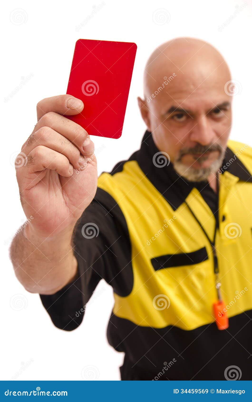 Red card!!... go out!! stock image. Image of sport, isolated - 34459569