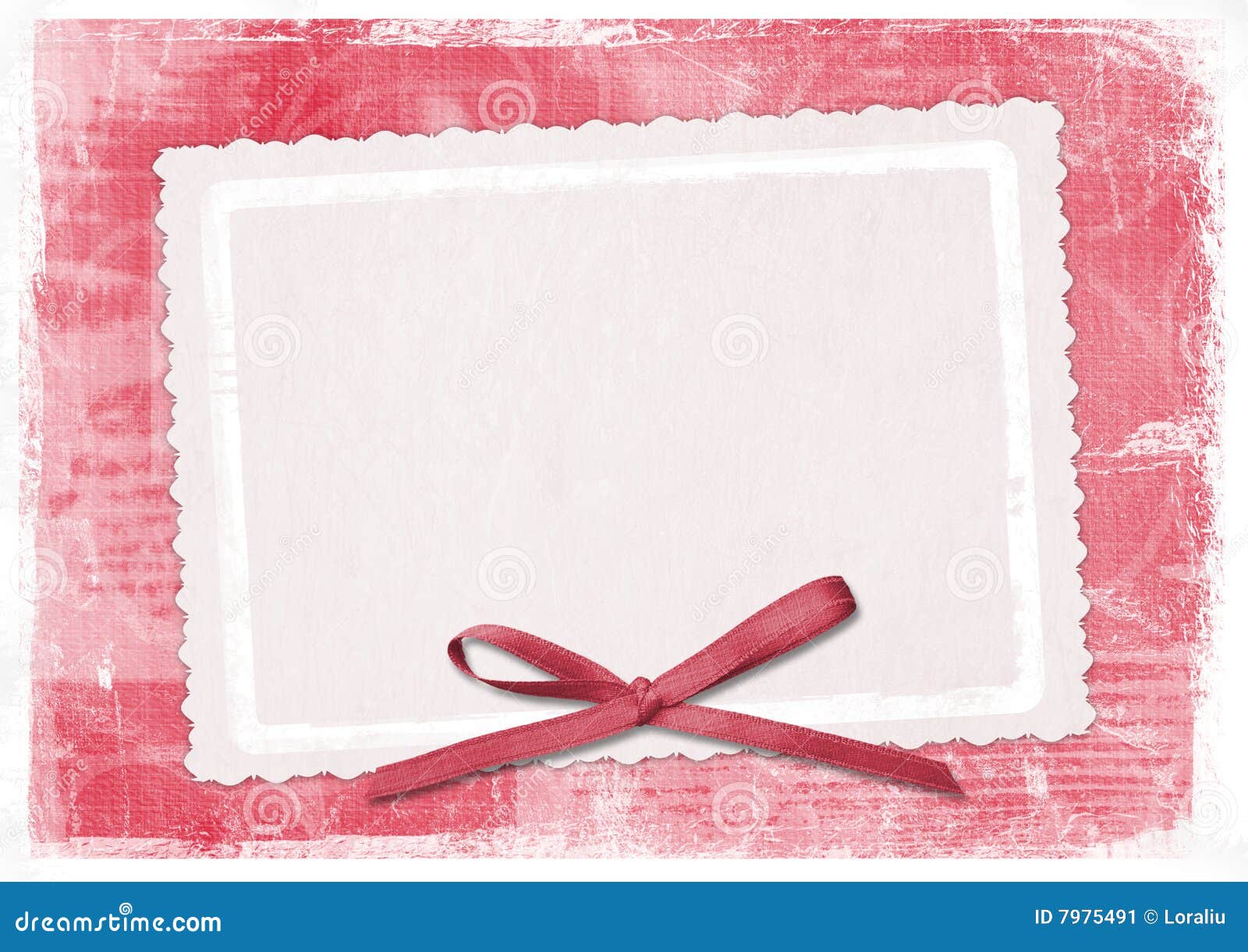 Red Card for Greeting in Style Retro Stock Illustration - Illustration ...