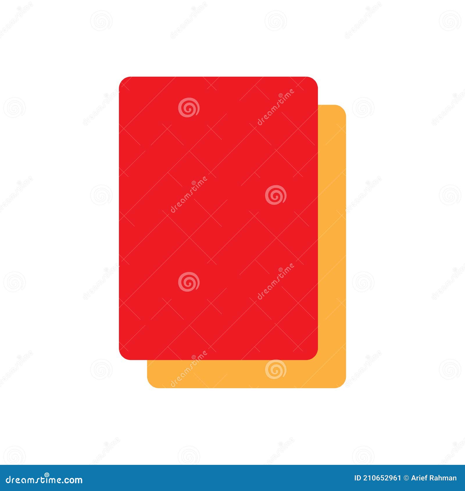 Red Card Ilustration Design. Red Card Icon Stock Vector - Illustration ...