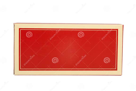 Red cardboard box stock photo. Image of isolated, closed - 12051400