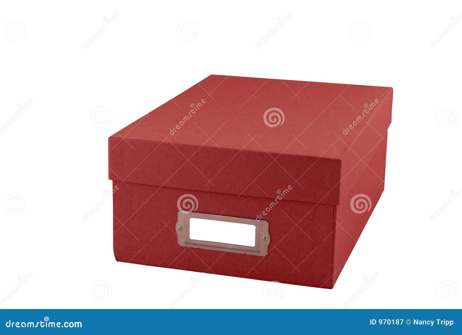 Red cardboard box stock image. Image of label, material - 970187