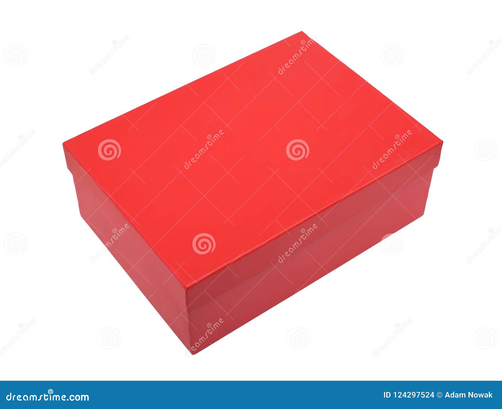 Red Cardboard Box, Isolated. Stock Photo - Image of give, packaging ...