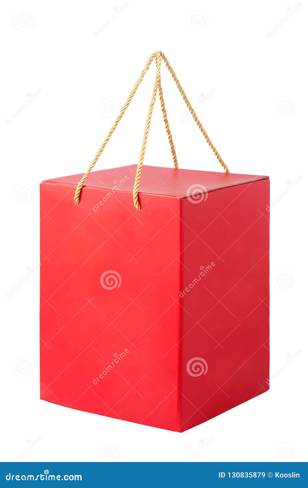 Red cardboard box stock image. Image of closed, container - 130835879