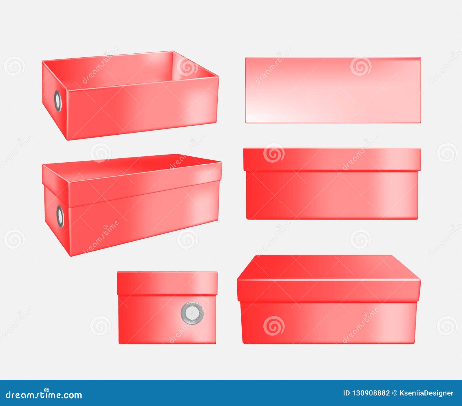Cardboard Shoe Box Cartoon Vector | CartoonDealer.com #290248911