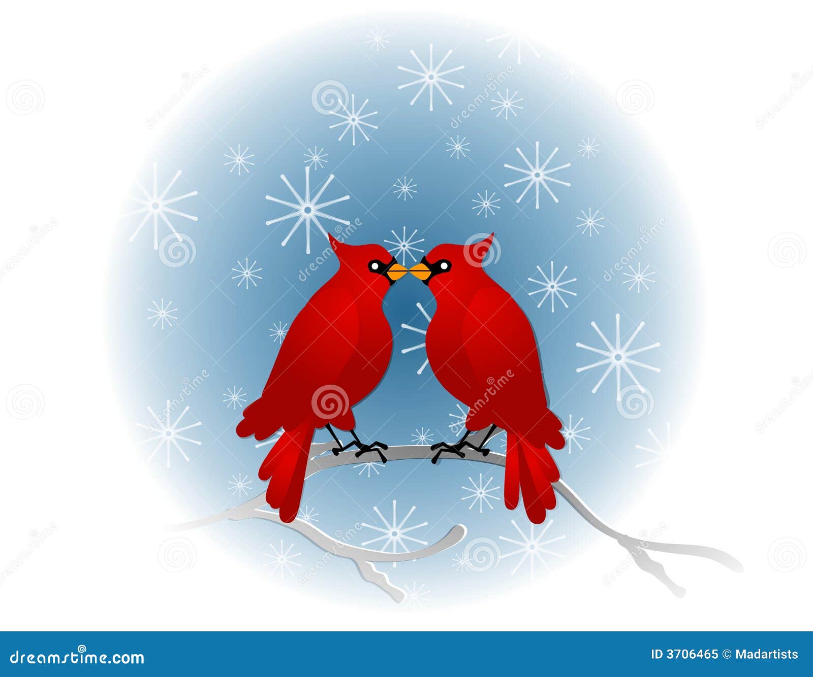 Winter Cardinal Clip Art