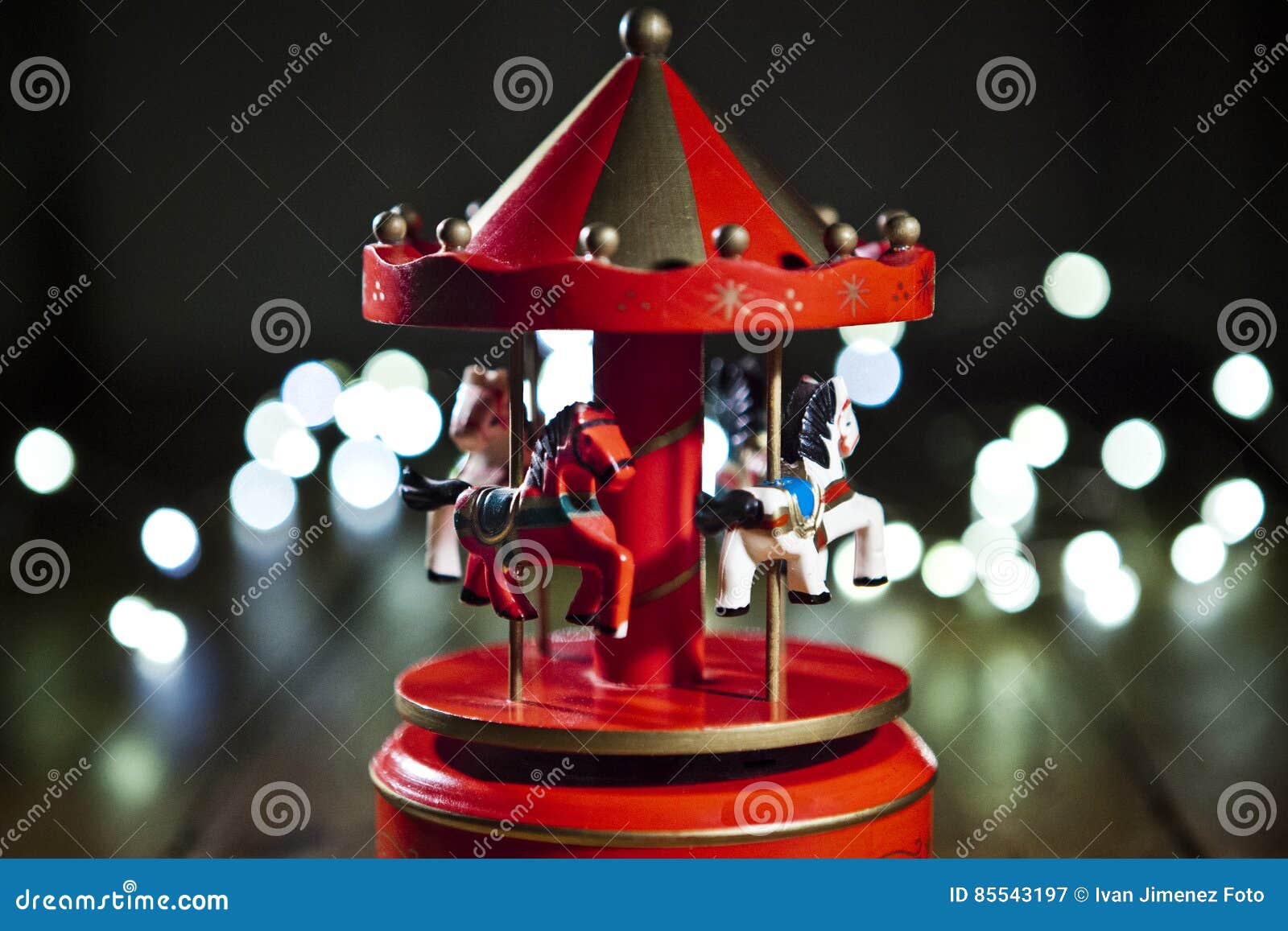 Red carousel toy stock image. Image of horse, lights - 85543197