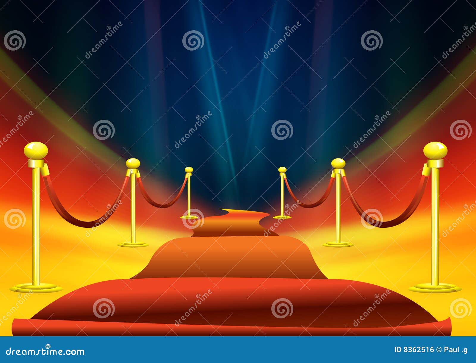 Red carpet stock illustration. Illustration of blockbuster - 8362516