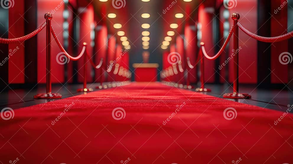 Red Carpet in the Building for Prezintation. Red Carpet Presentation ...