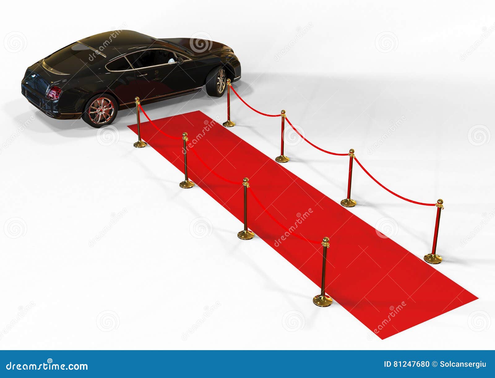 Red carpet car stock illustration. Illustration of luxury - 81247680