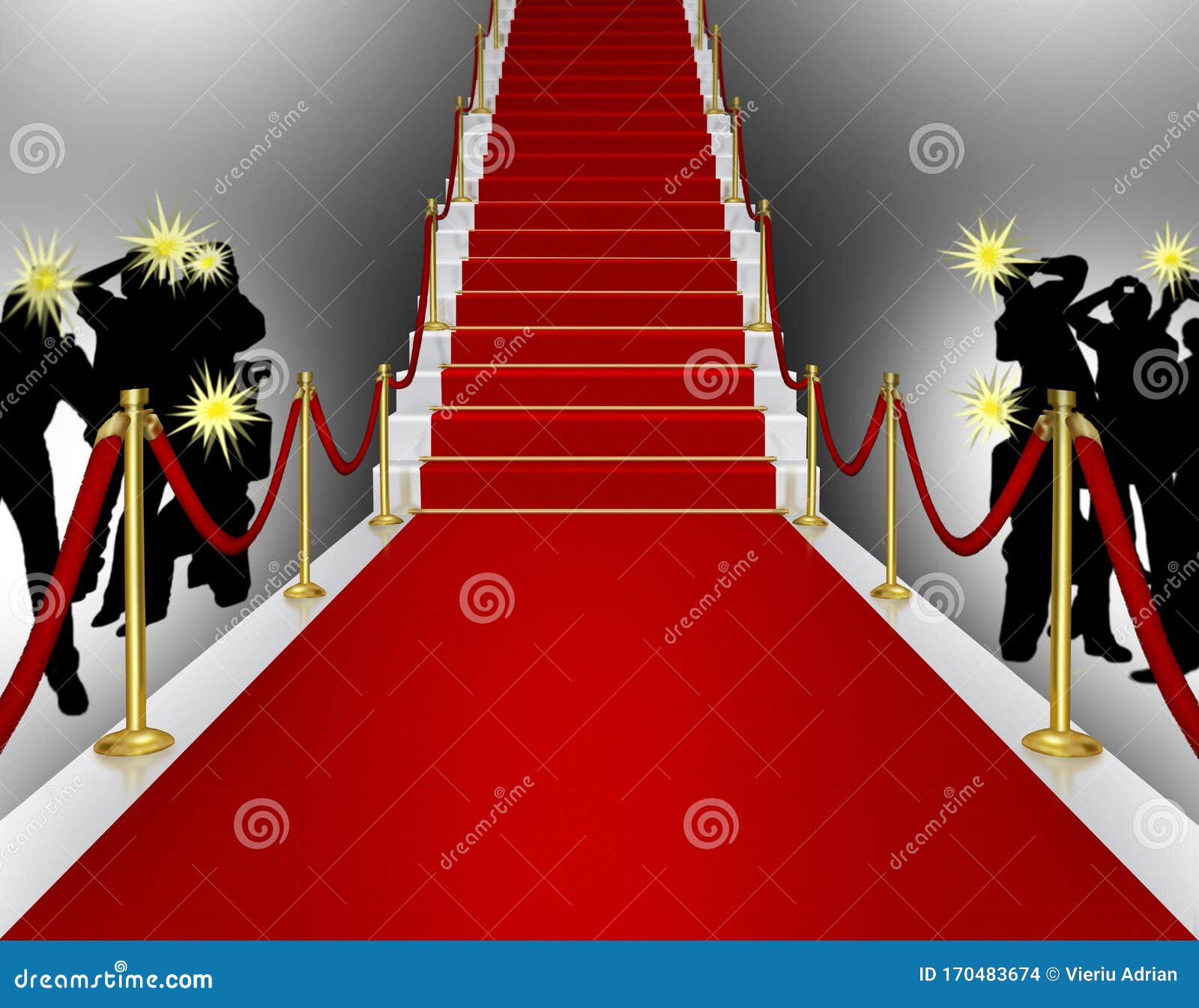 Red Carpet With Paparazzi