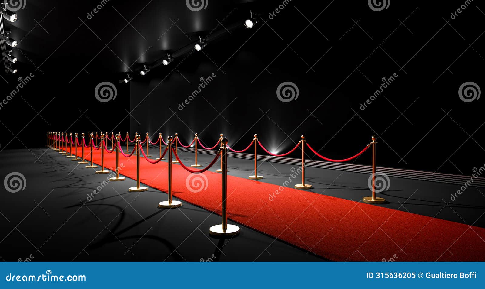 Red Carpet Or VIP Event Fence, Museum Or Gallery Stanchion, Night Club ...