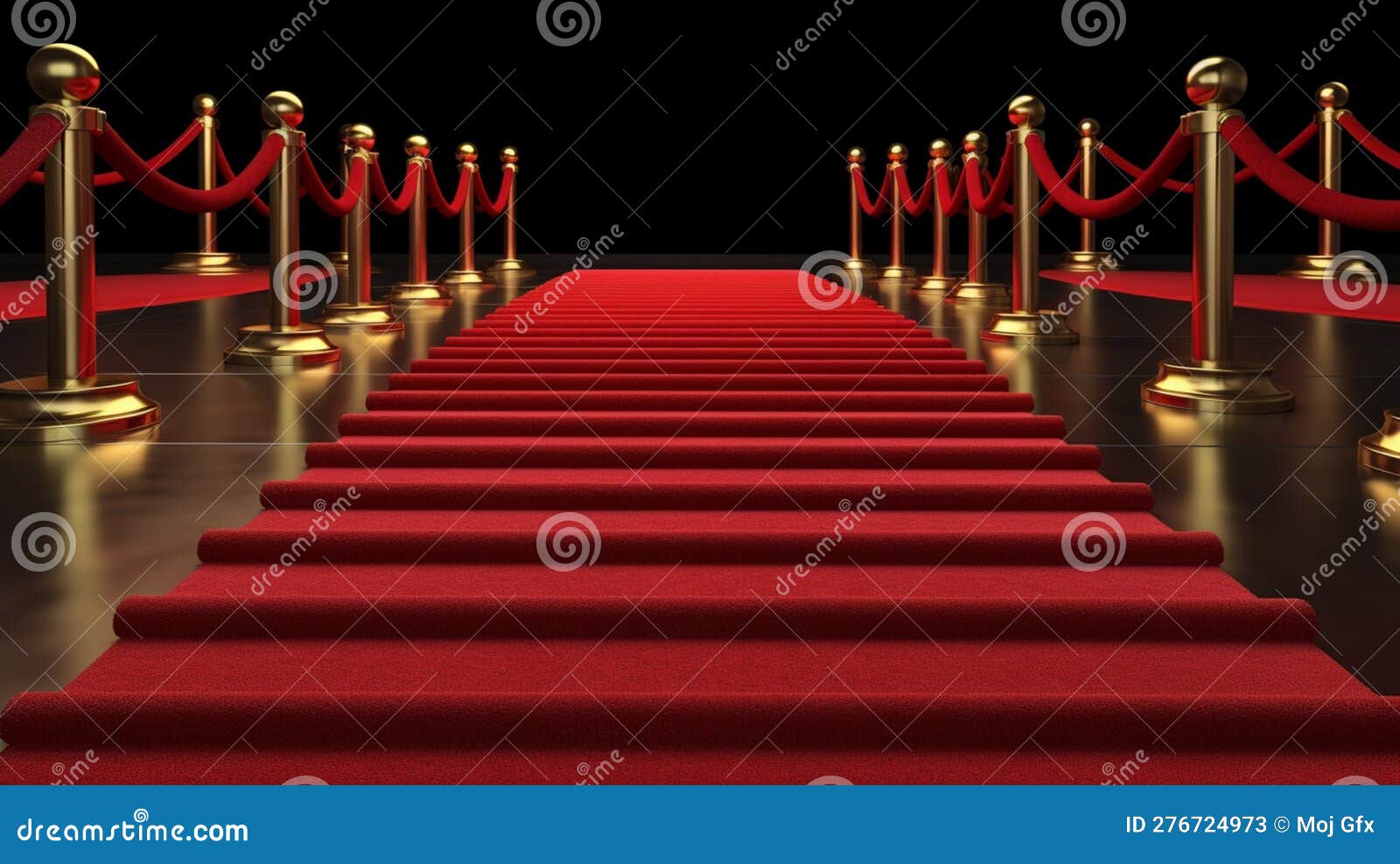 Red Carpet And Golden Barrier Royalty-Free Stock Photography ...