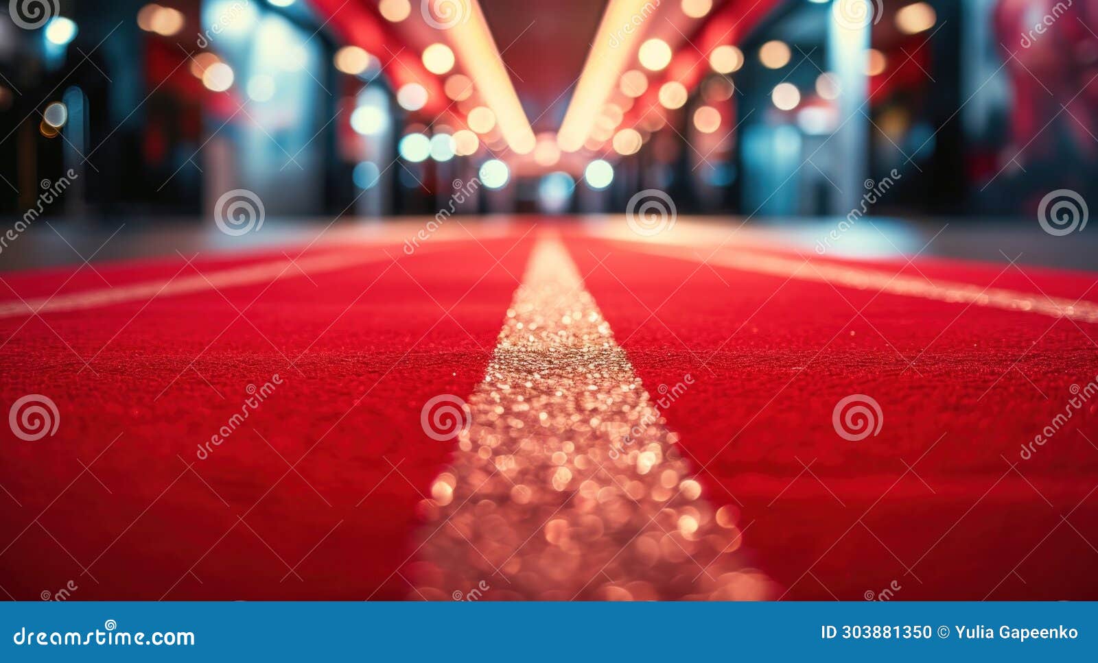 The Red Carpet at the Hollywood Premiere Stock Photo - Image of walkway ...