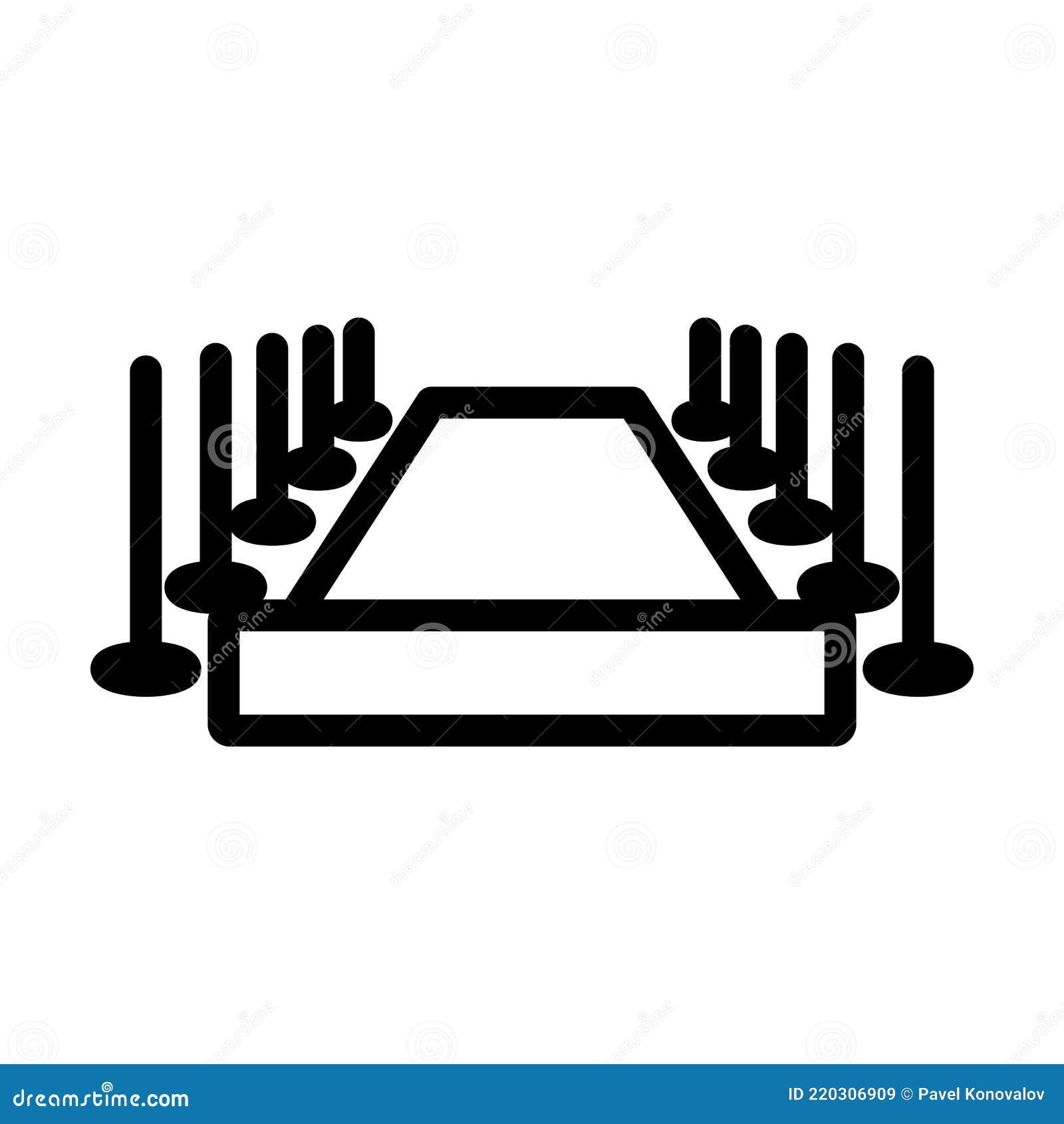Red Carpet Icon stock vector. Illustration of glory - 220306909