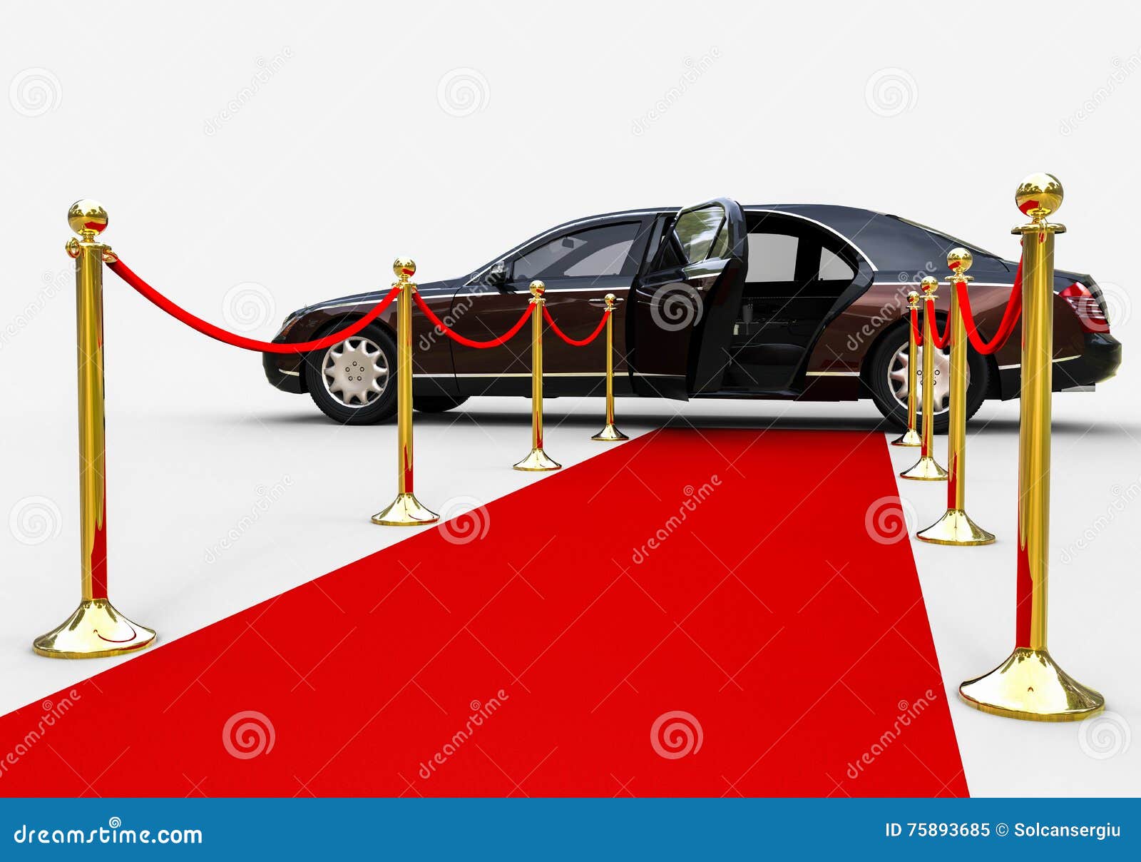 Red Carpet limousine stock illustration. Illustration of carpet - 75893685