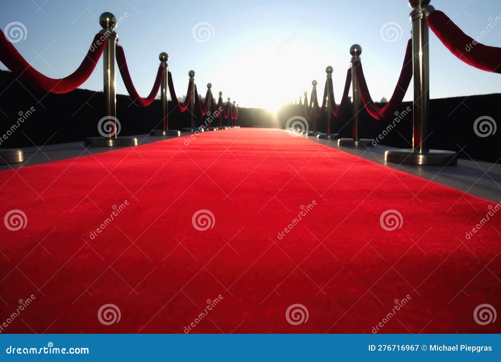 Red Carpet Low Angle View Created with Generative AI Technology Stock ...