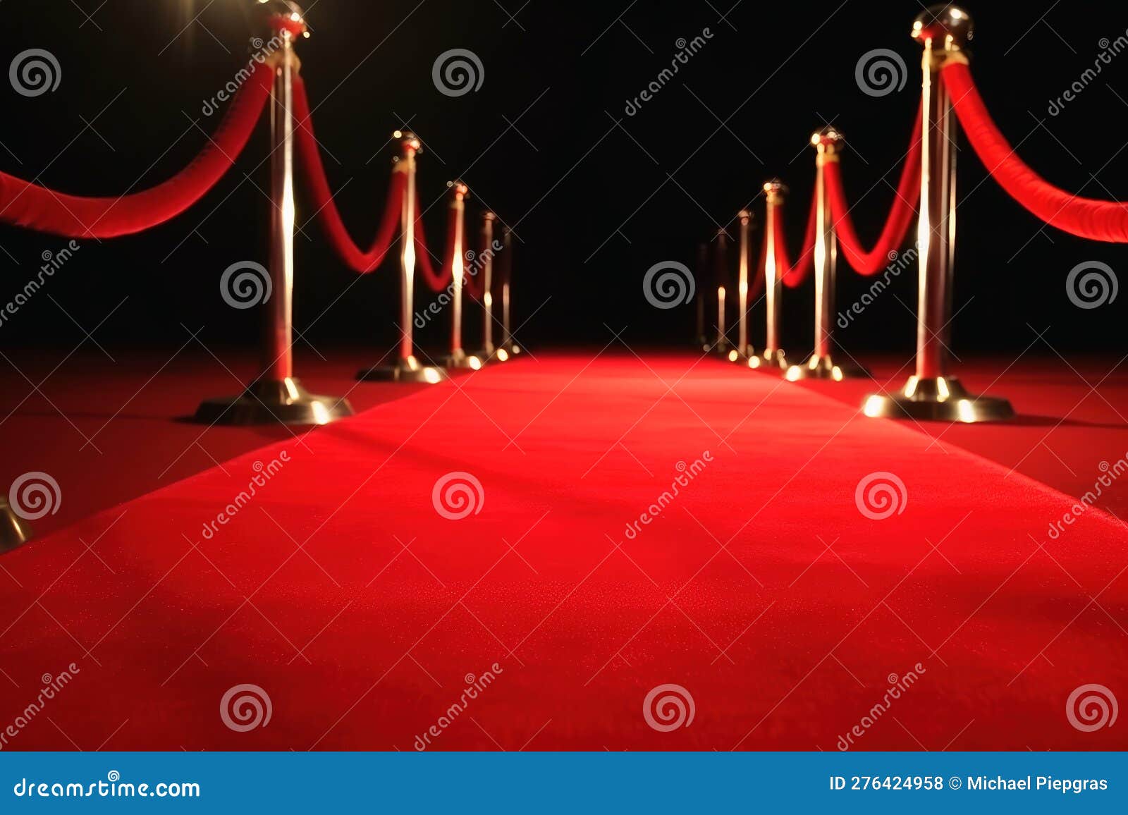 Red Carpet Low Angle View Created with Generative AI Technology Stock ...