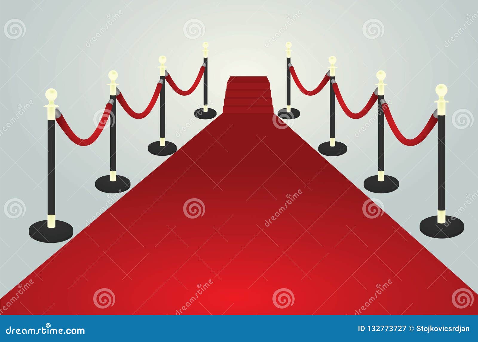 Red carpet path stock vector. Illustration of awards - 132773727